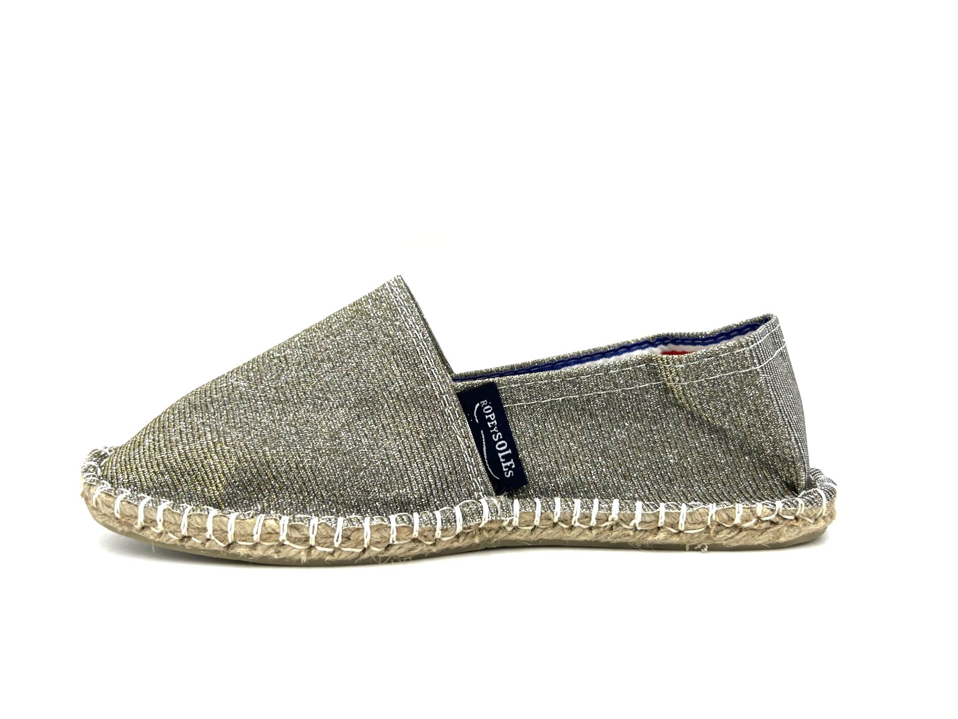 Silver/Gold Sparkly Espadrille – Ropey Soles